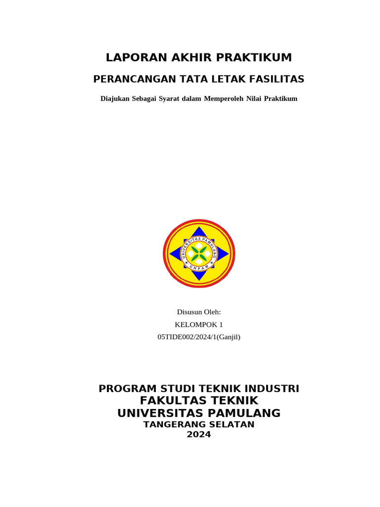 Laporan Akhir Praktikum Kelompok 1 | PDF