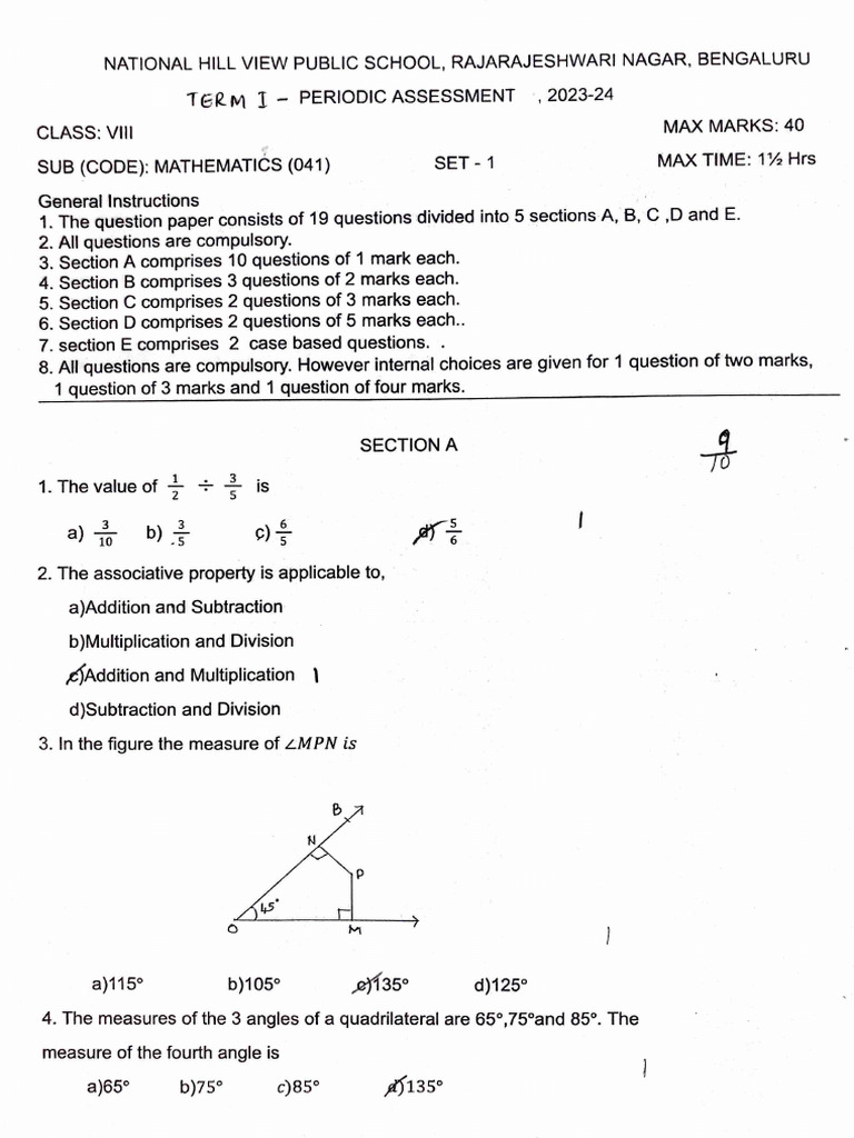 Math Class 8 | PDF