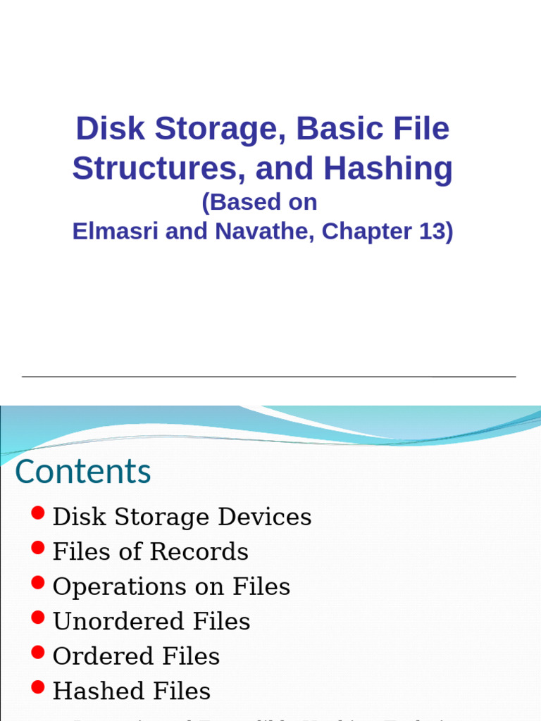 Disk Storage & File Structures | PDF | Disk Storage | Computer Data Storage