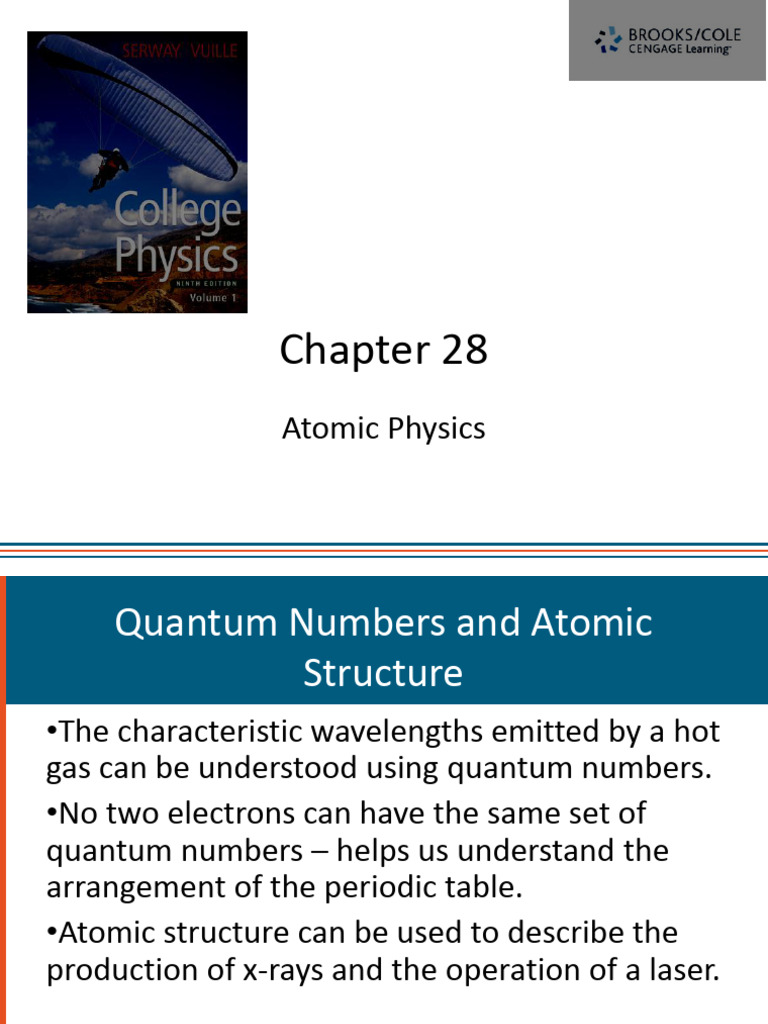 CH-28-rev | PDF | Atoms | Spectral Line