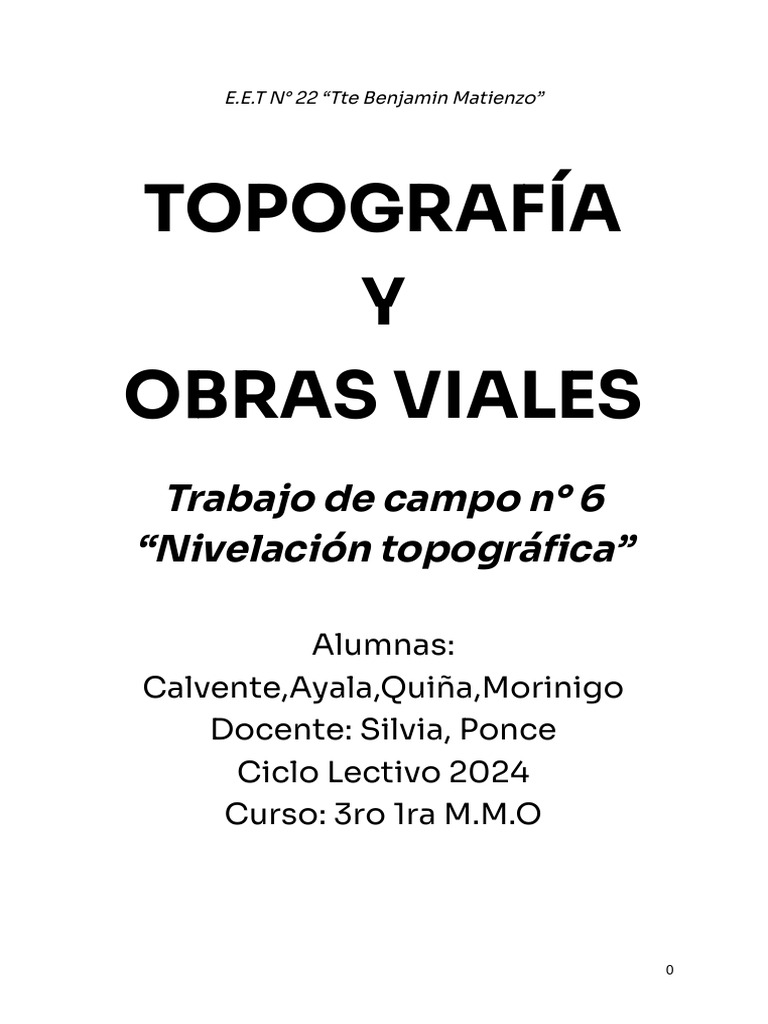 Topografia TC 6 | PDF | Tecnología geográfica | Altura