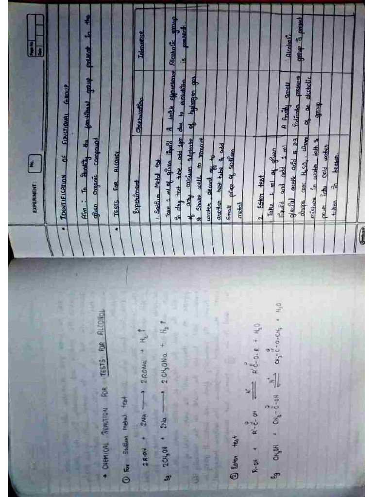 Analysis of Functional Groups | PDF