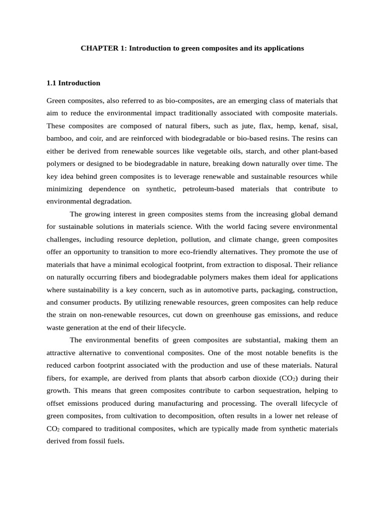 CHAPTER 1 | PDF | Composite Material | Biodegradation
