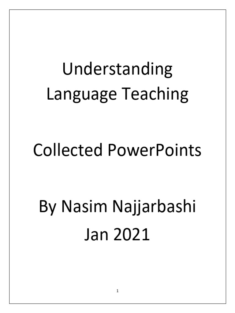 Language Teaching Insights and Strategies | PDF | Second Language | Learning