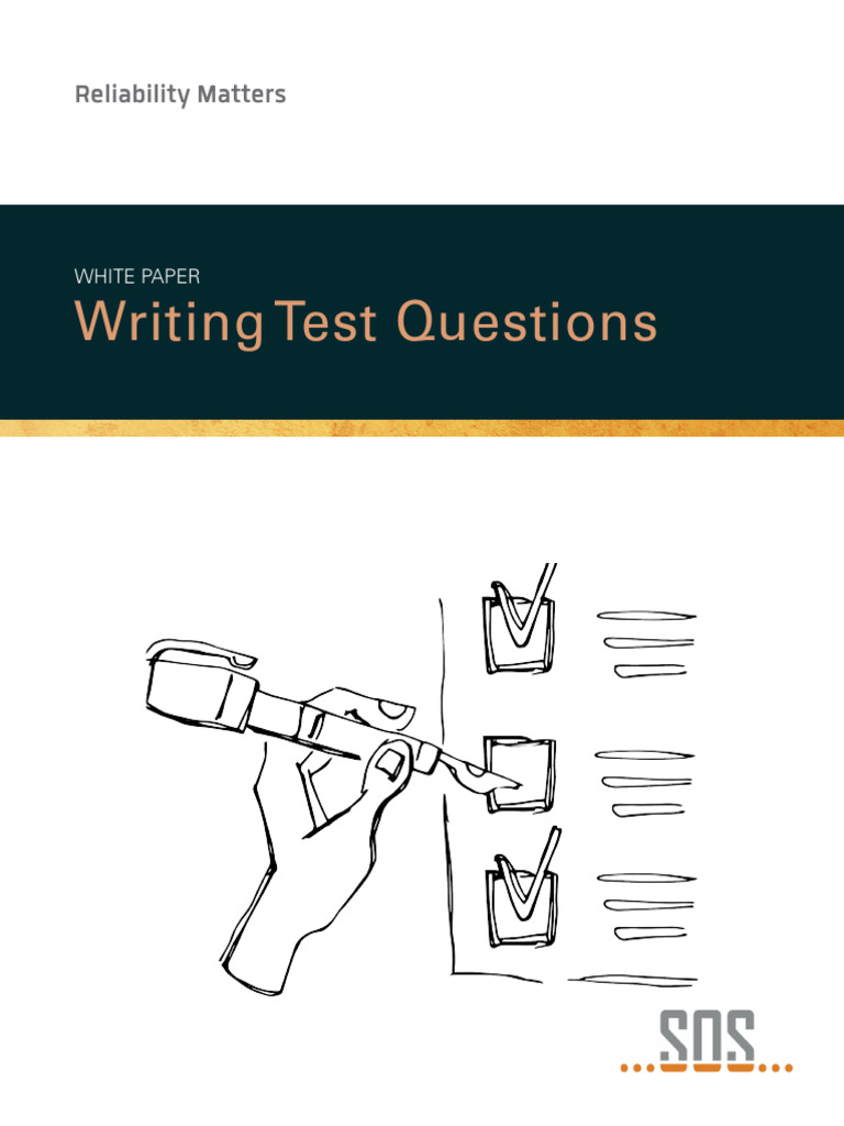 WP Writing Test Questions | PDF | Educational Assessment | Multiple Choice