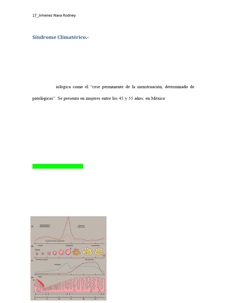 17 - Jimenez Nava Rodney - Sindrome Climaterico | PDF | Menopausia ...