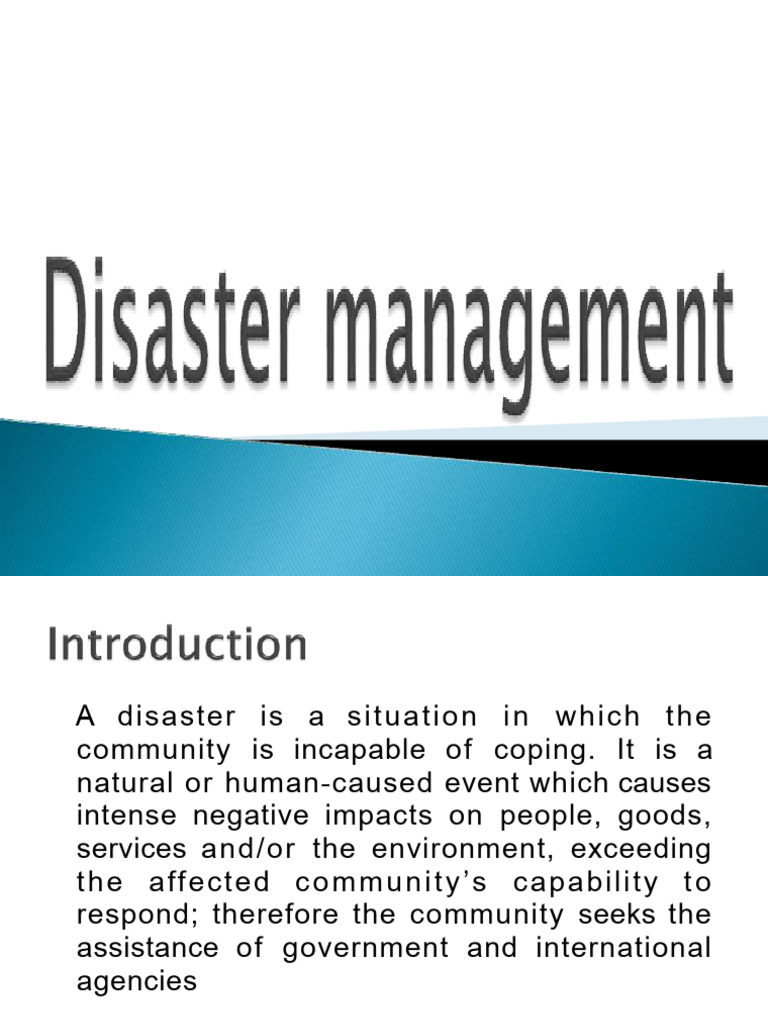 Phases of Disaster Management | PDF | Emergency Management | Emergency