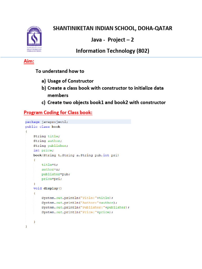 Java Project 2 | PDF