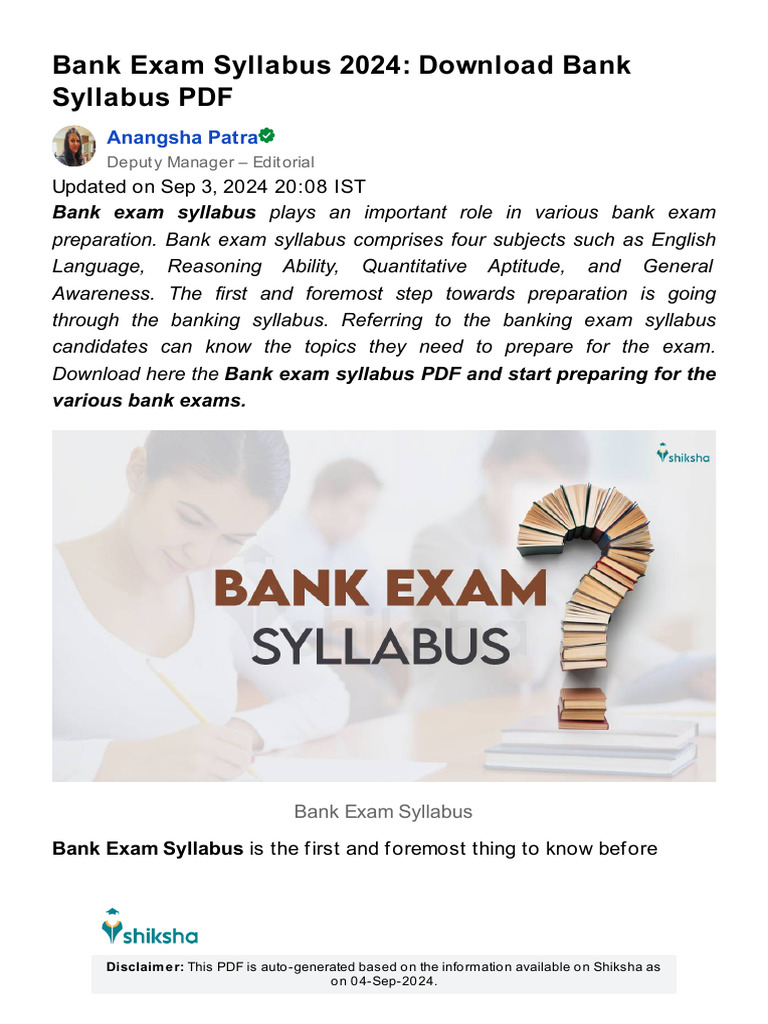 Banking Syllabus | PDF | Organizational Behavior | Communication