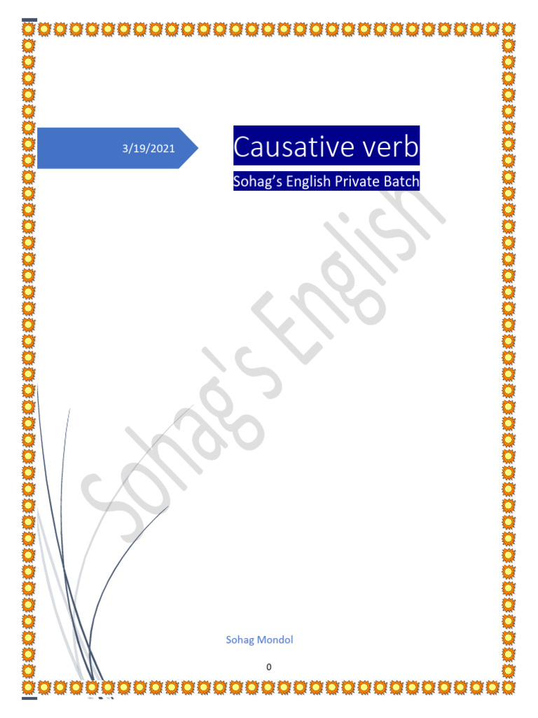 Causative Verb | PDF