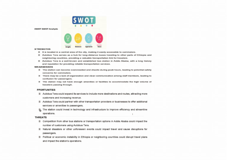 Swot 1 | PDF