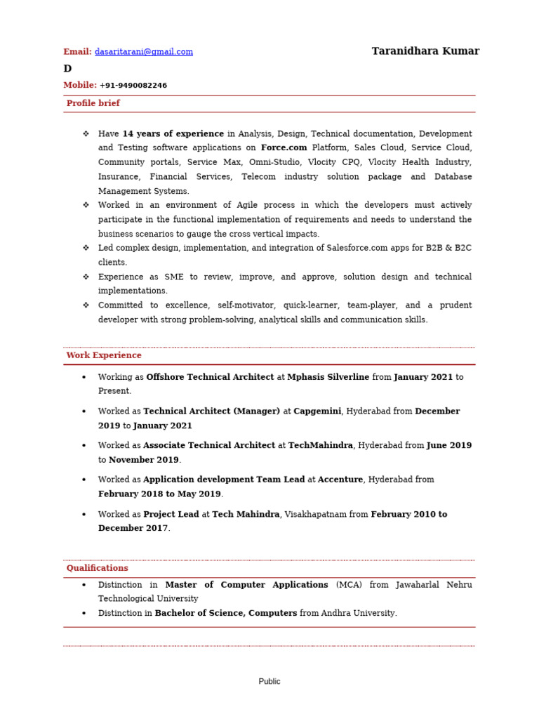Naukri DTARANIDHARAKUMAR (14y 0m) | PDF | Scrum (Software Development ...