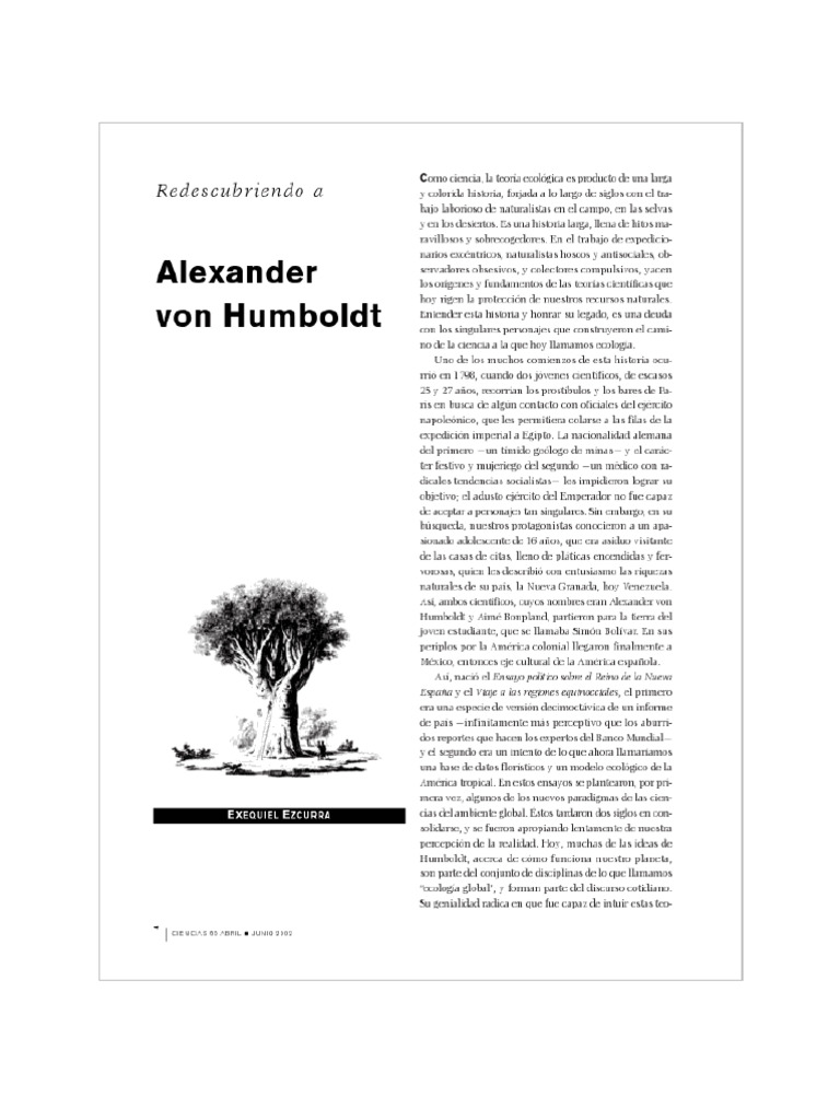 Alex Von Humboldt | PDF | Era de Hielo | Tierra