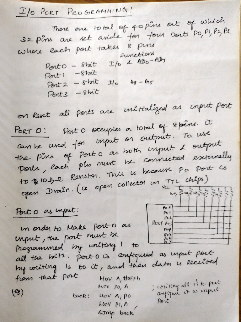 IO Port Programming | PDF