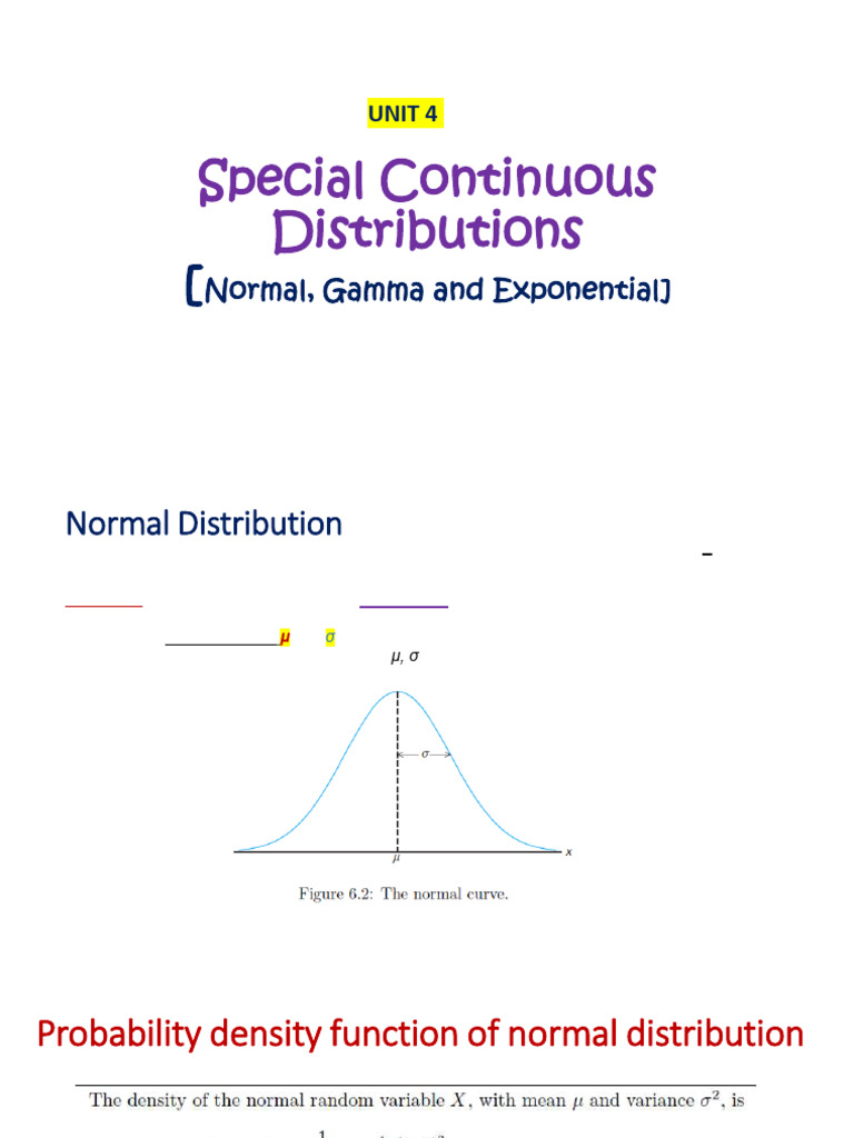 Unit4 Updated | PDF | Normal Distribution | Standard Deviation