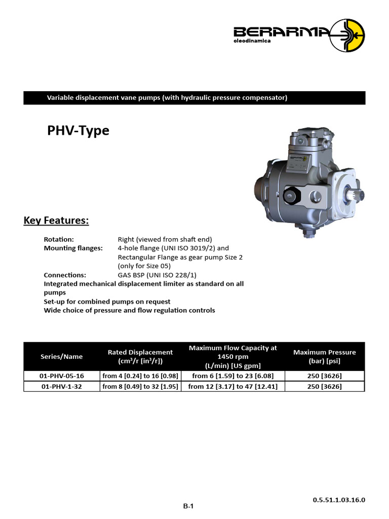PHV Technology | PDF | Pump | Flow Measurement