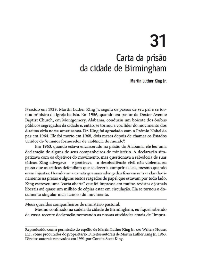 Carta Martin Luther King | PDF