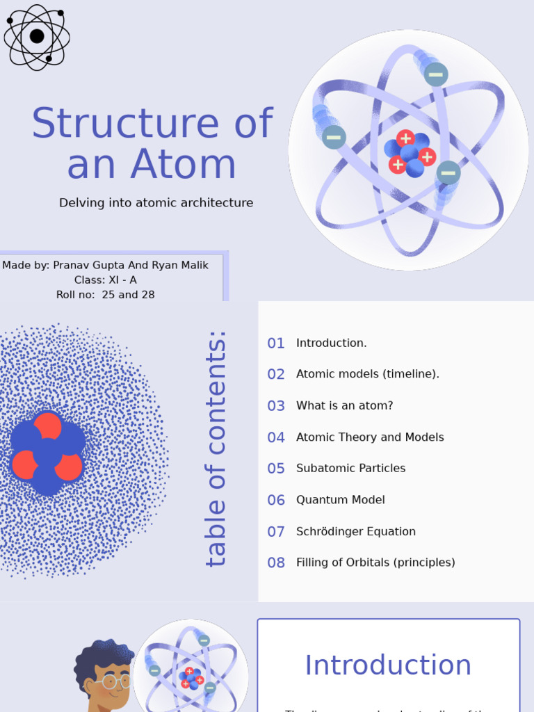 Structure of An Atom | PDF | Quantum Mechanics | Atoms