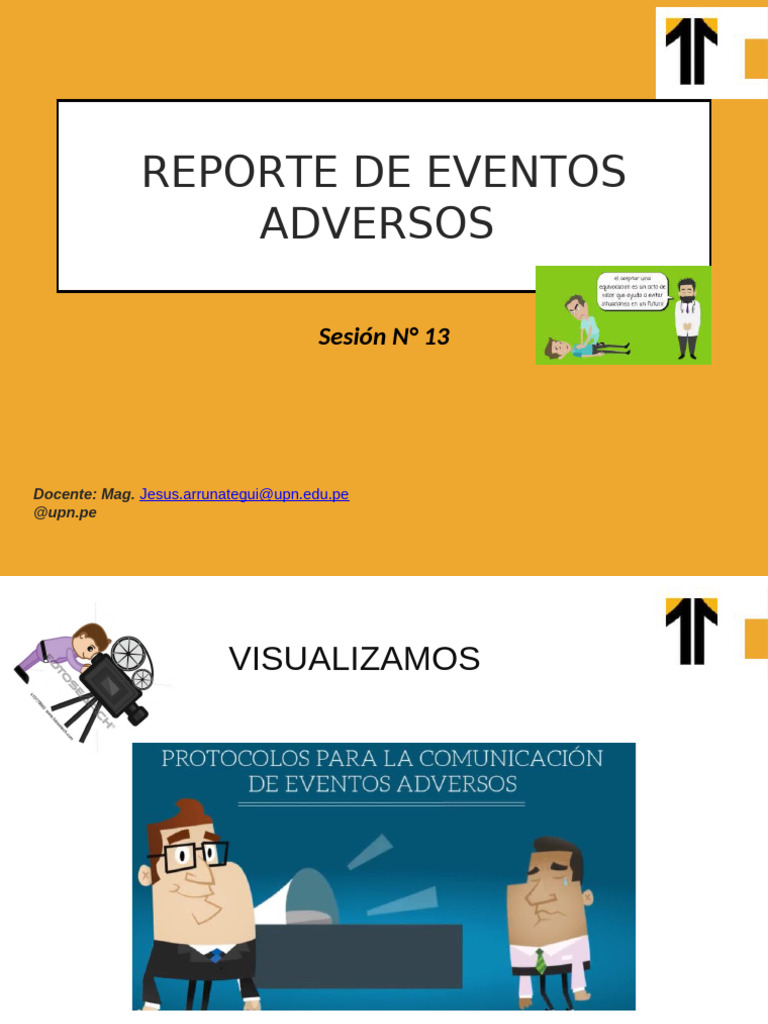 S13 Reporte de Eventos Adversos... | PDF | Seguridad del paciente ...