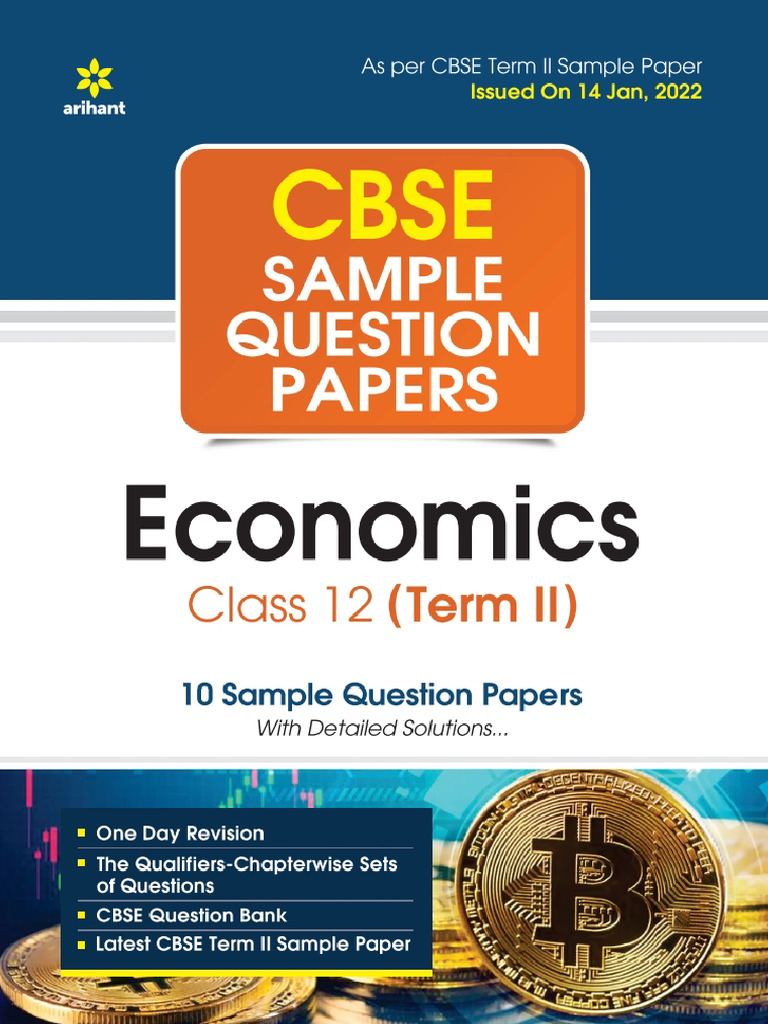 Economics Arihant Sample Papers Class 12 Term 2 WWW - examSAKHA.in | PDF