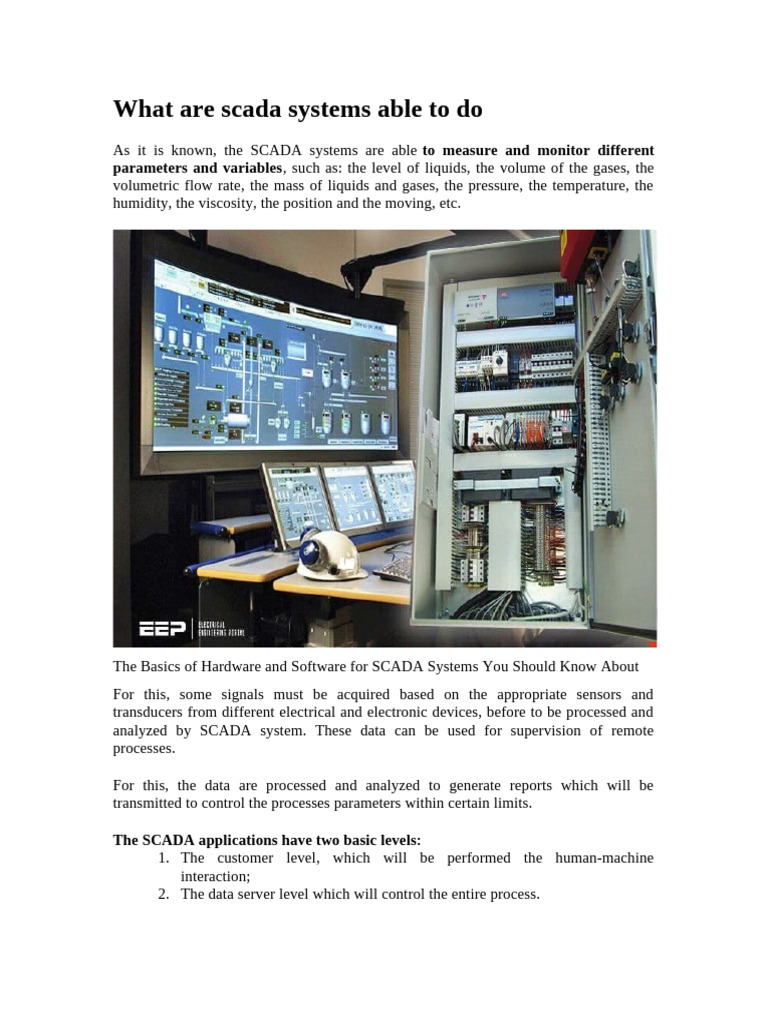 What Are Scada Systems Able To Do | PDF | Programmable Logic Controller ...