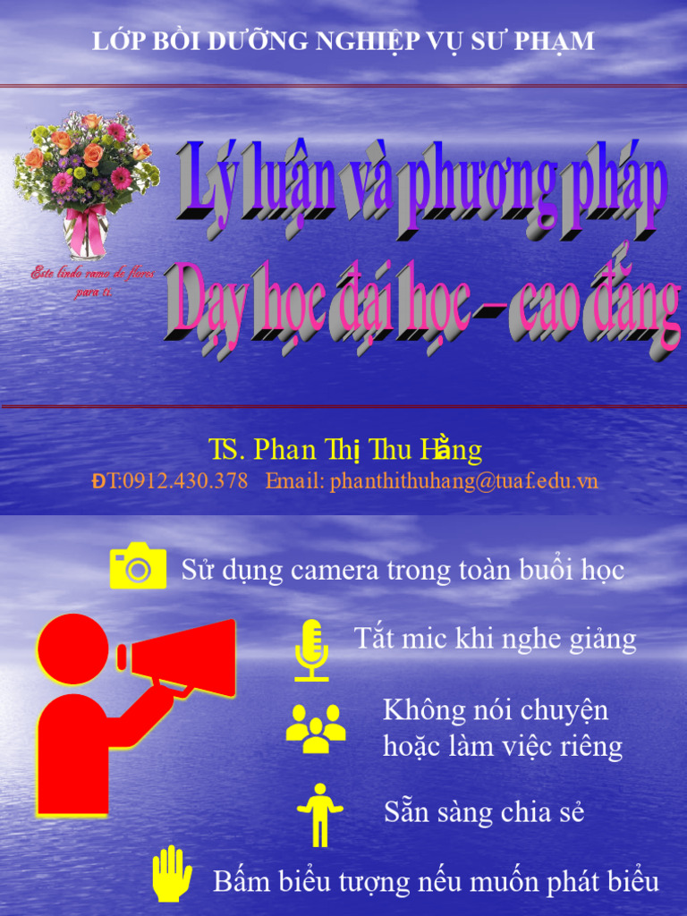 BD NVSP Giang Vien CĐ+ĐH - HP3 (12-2023) | PDF