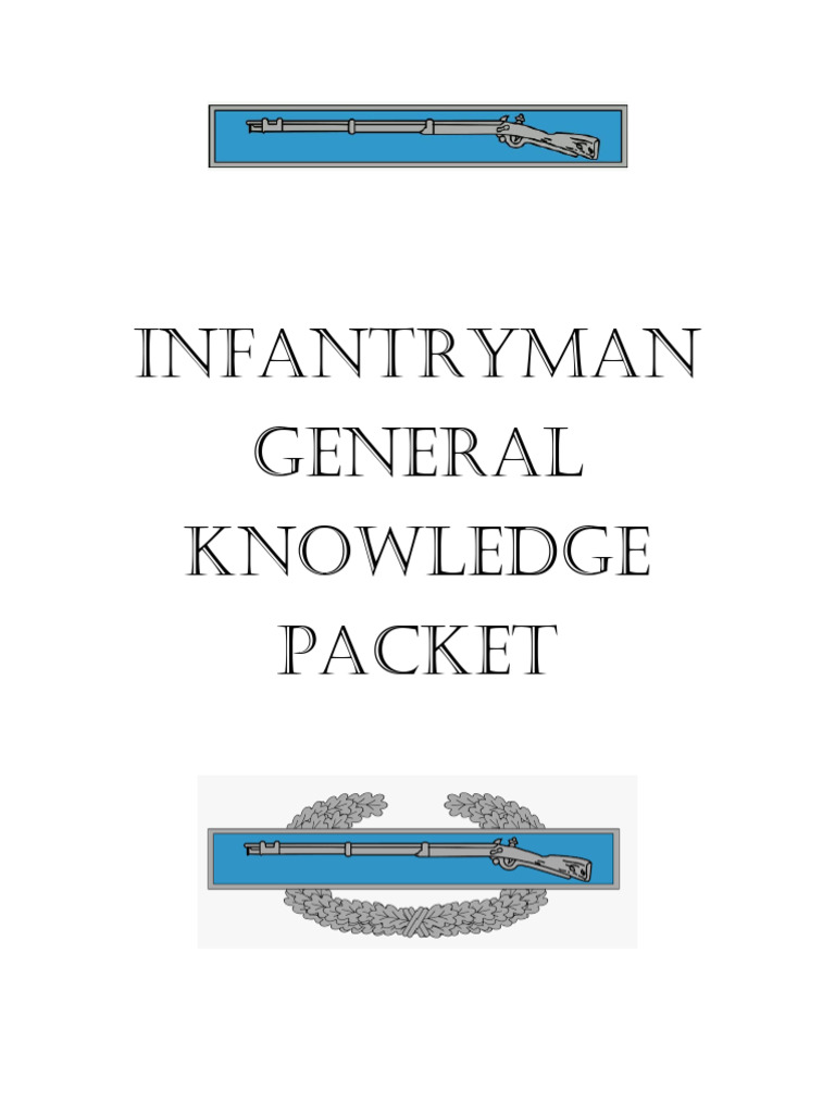 Infantryman General Knowledge Packet 2022 | PDF | Telescopic Sight | Ambush