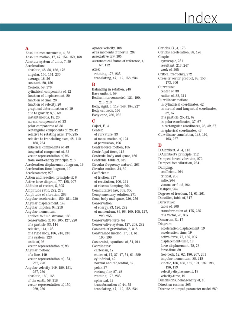Index | PDF | Rotation | Rotation Around A Fixed Axis