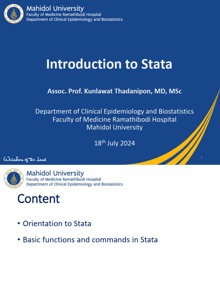 Introduction To Stata 2024-06-18 Handout | PDF | Command Line Interface | Microsoft Excel