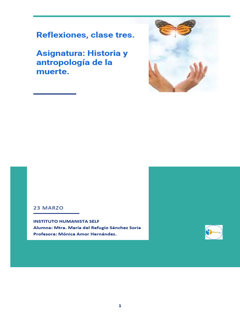 María Del Refugio - Reflexiones 3 | PDF | Muerte | Suicidio