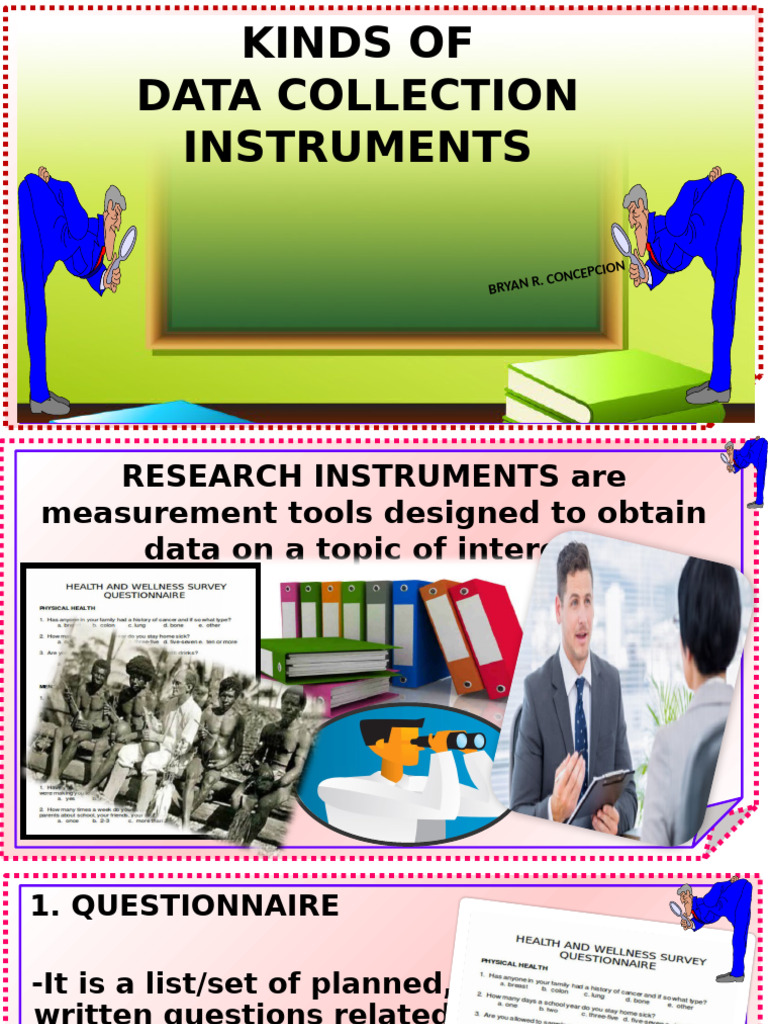 Kinds of Data Instruments | PDF | Focus Group | Interview