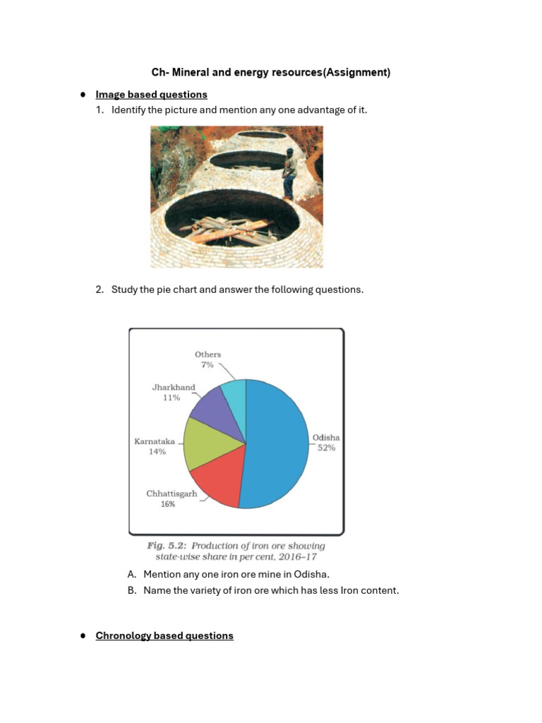 Mineral and Energy Resources Assignment | PDF | Lignite | Coal