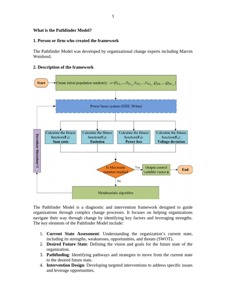 Pathfinder Model for Organizational Change | PDF | Goal | Swot Analysis