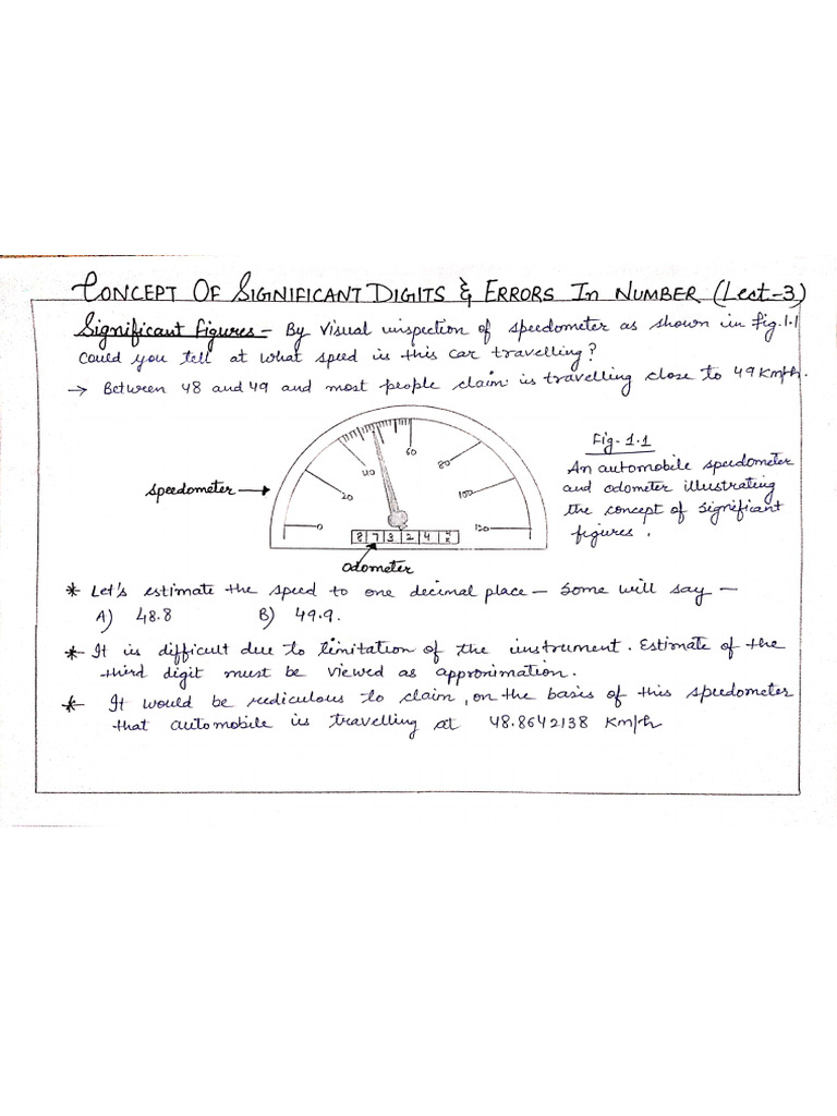 Lect-3 Significant Digits and Error in Numbers | PDF