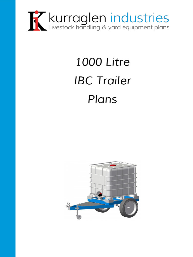 How To Make Ibc Trailer Free Plans | PDF | Home & Garden | Technology ...