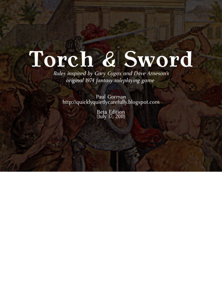 Torch & Sword Beta | PDF | Dwarf (Dungeons & Dragons) | Dungeons & Dragons