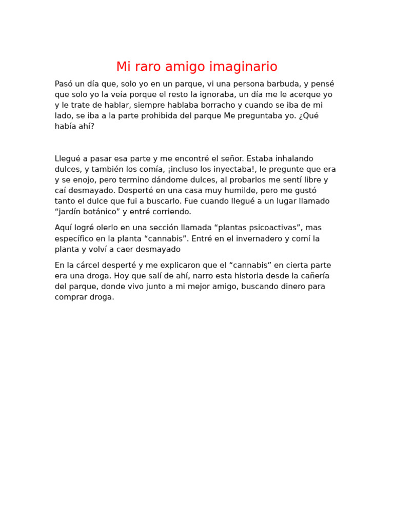 Mi Raro Amigo Imaginario | PDF | Cocina, comidas y vino | Novela negra ...