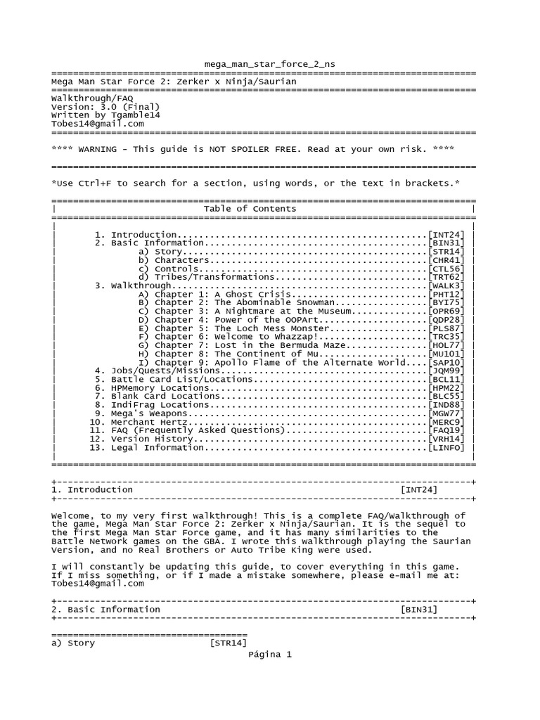 Detonado Megaman SF 02 | PDF