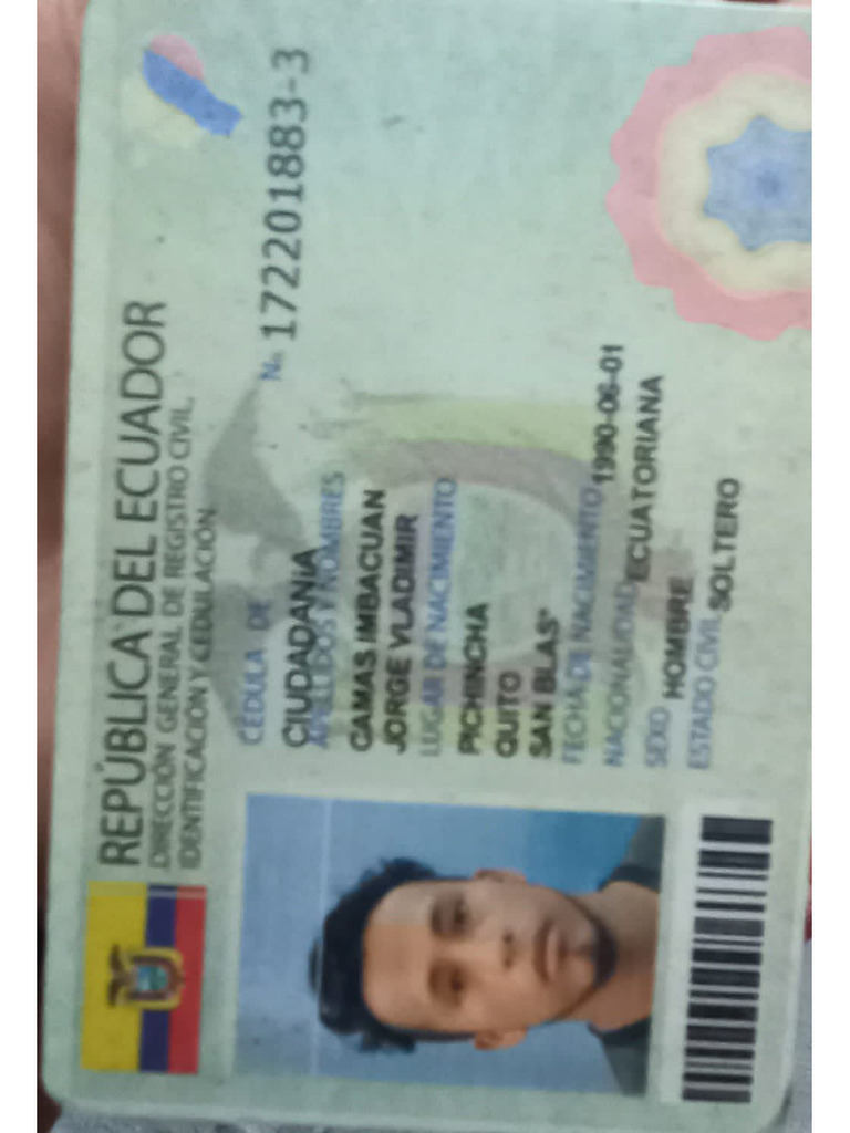 Cédula Jorge Camas | PDF