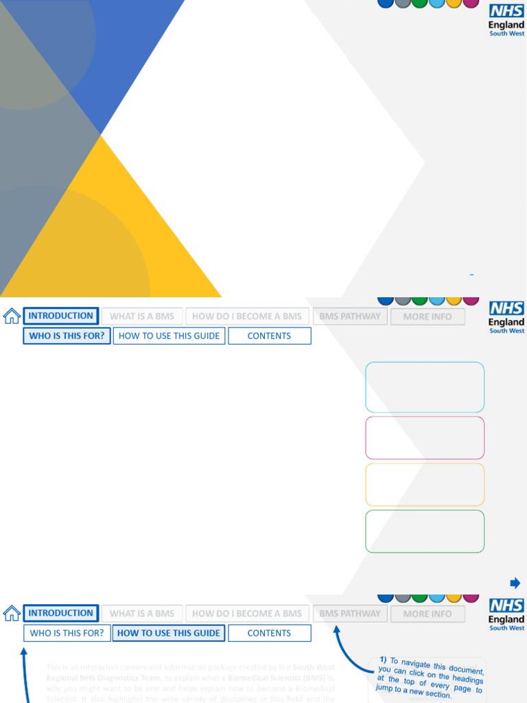 Biomedical Scientist Interactive Careers Pathway Guide | PDF | Academic ...