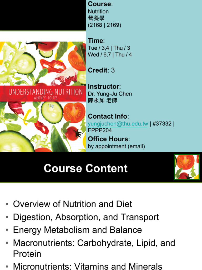 Nutrition Course Overview | PDF | Nutrients | Nutrition