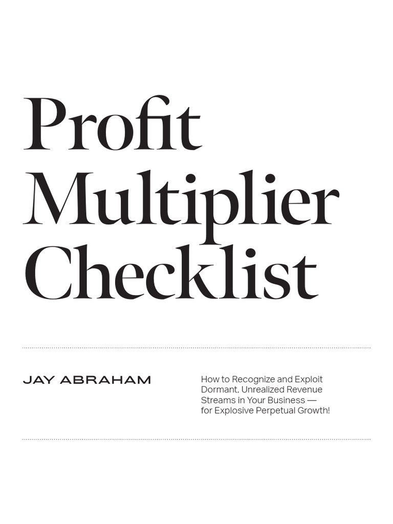 Jay Abraham | PDF | Sales | Marketing