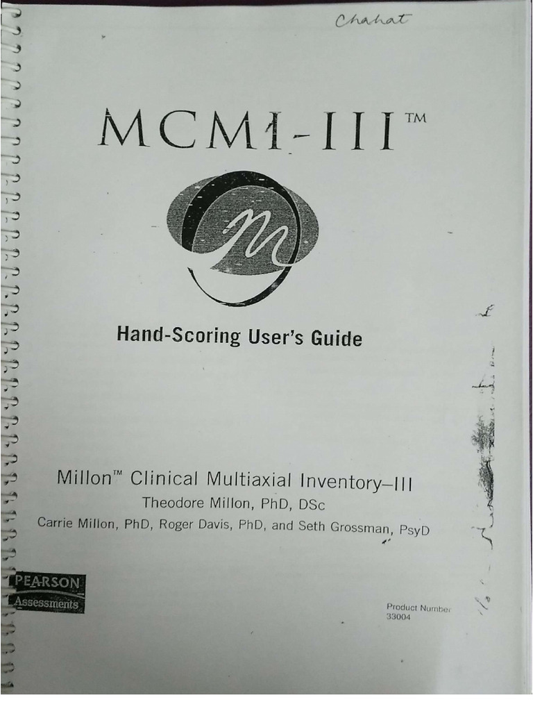 MCMI Scoring User's Guide | PDF
