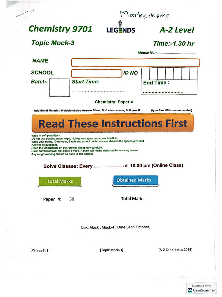 A2 Topic Mock 3 MS 2 | PDF