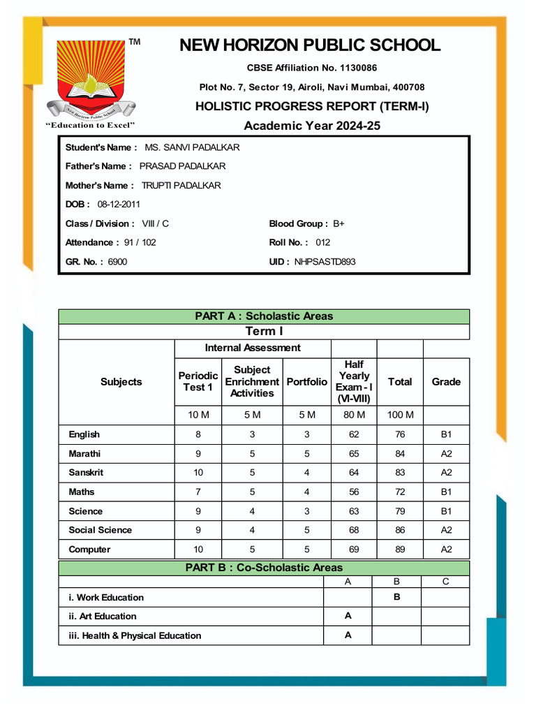 1nh Nhpsa Msheet Reportcard 45a7b313 c85b 4e62 9c24 E32b59c772b4 | PDF ...