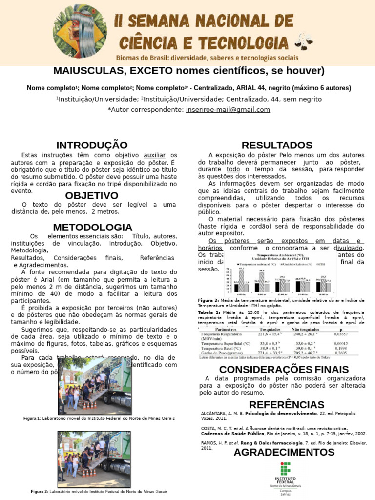 Modelo - Pôster SNCT 2024 | PDF