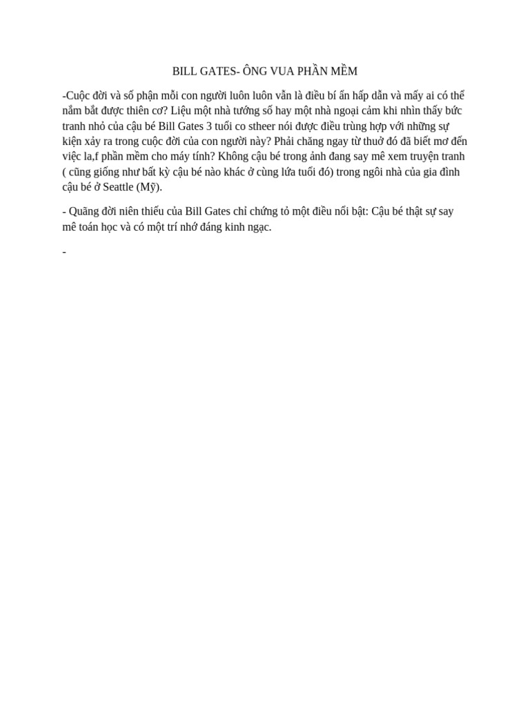 Bill Gates | PDF