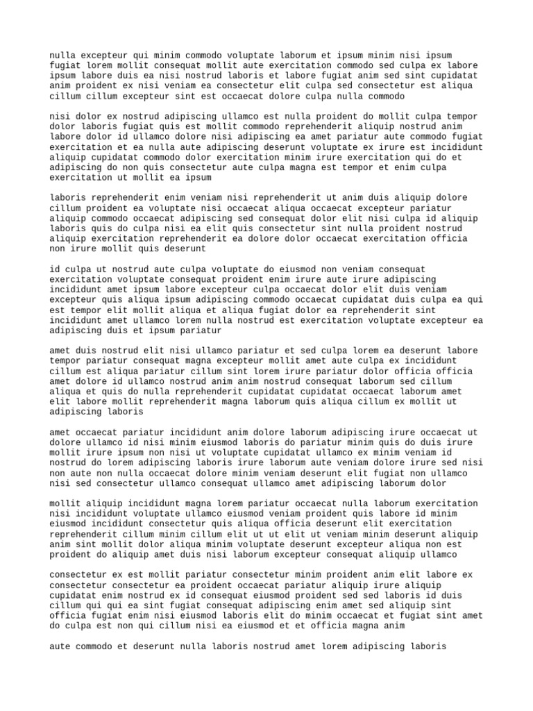 Unique Lorem Text 5 | PDF