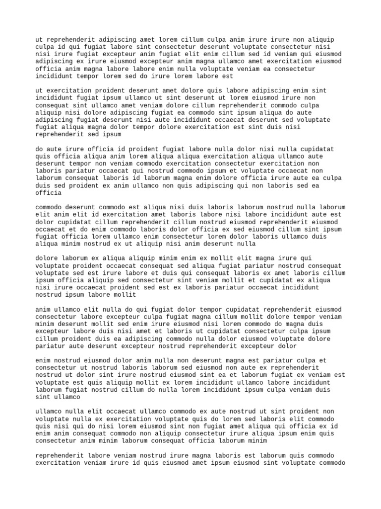 Unique Lorem Text 4 | PDF