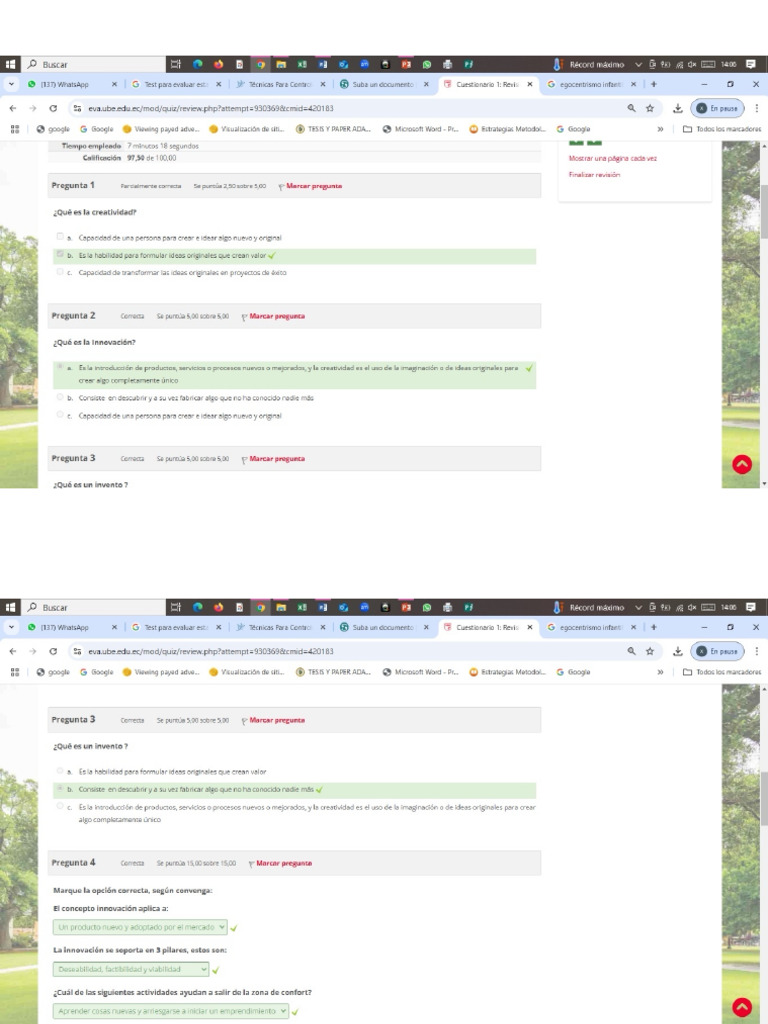 PE12-EDUOE10-ANALISIS Y RESOLUCION DE PROBLEMASCuestionario 1 | PDF